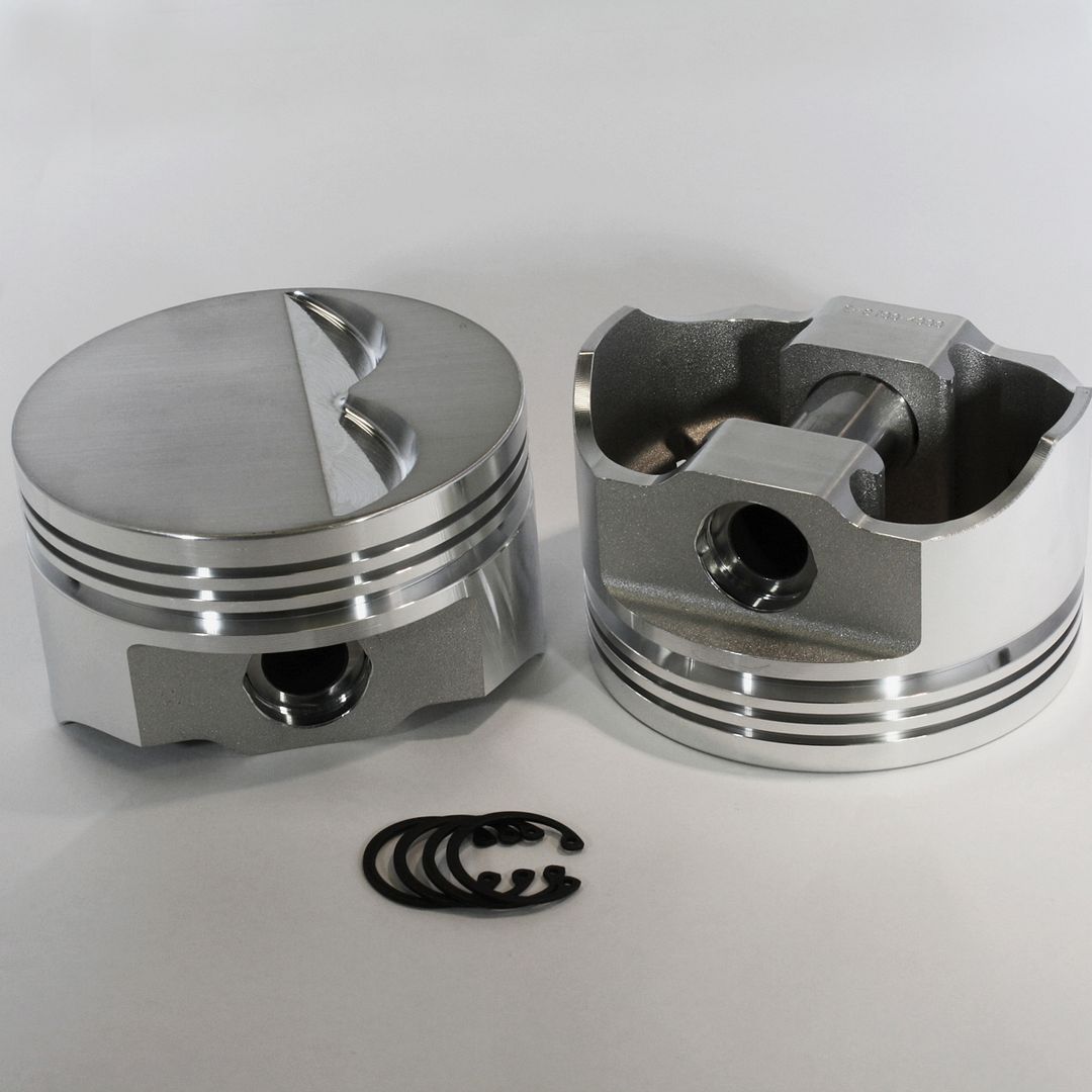 8700-4000 350 Small Block Chevy E Series -4cc Flat Top SBC 23 Degree F ...