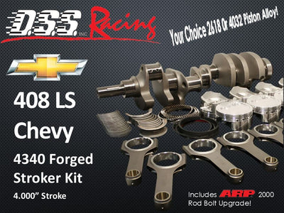 SK408LS-4000-6125-NR-2902-3913 408 LS Chevy Stroker Kit DSS 4340 Forge ...